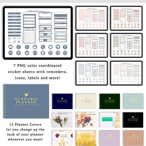 GREY Undated Academic Planner 2020-2021 Academic Planner for - Etsy