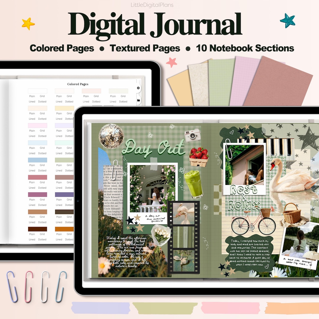 Digital Journal, Digital Bullet Journal, Aesthetic Bujo Journal ...