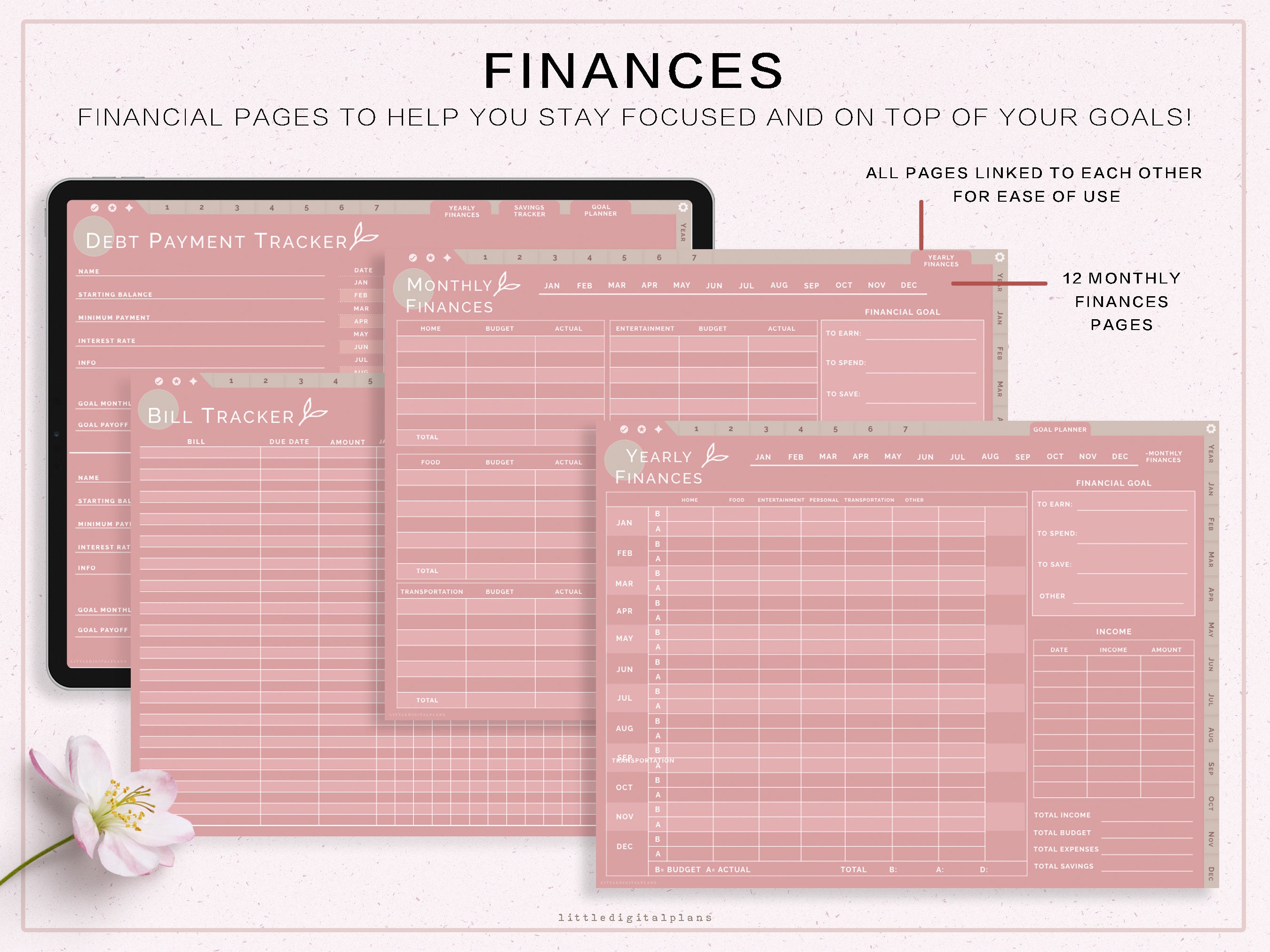 UNDATED DIGITAL PLANNER 2021 Digital Planner for GoodNotes | Etsy