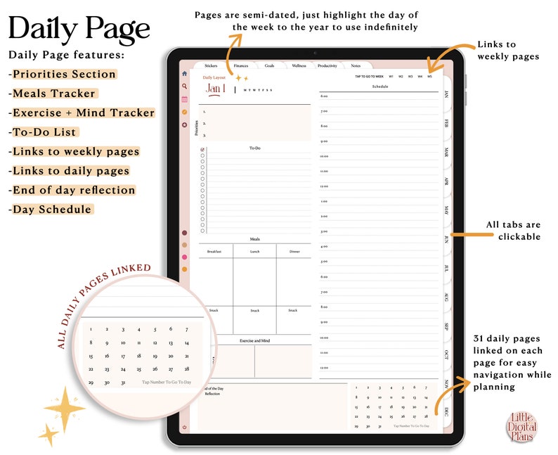 Digital Undated Life Planner My Life Planner Undated - Etsy