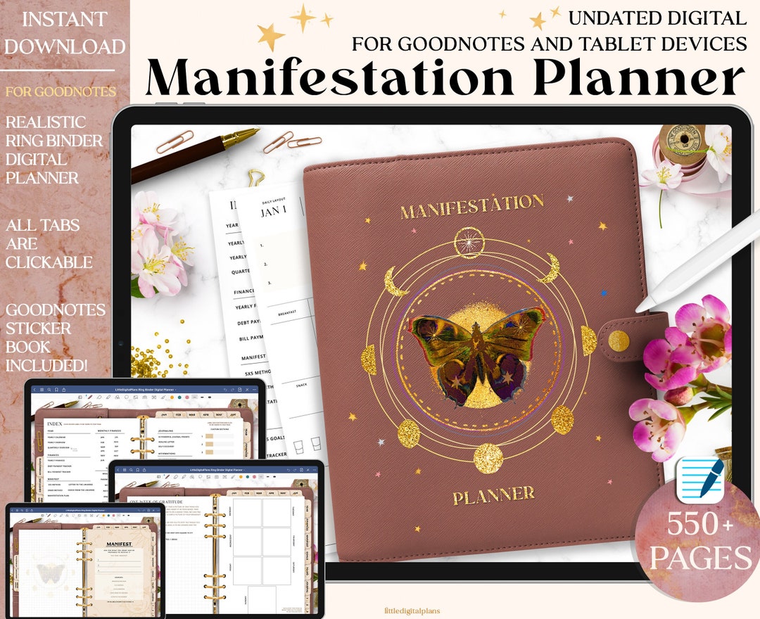 DIGITAL Manifestation Planner for iPad With Goodnotes - Law of ...