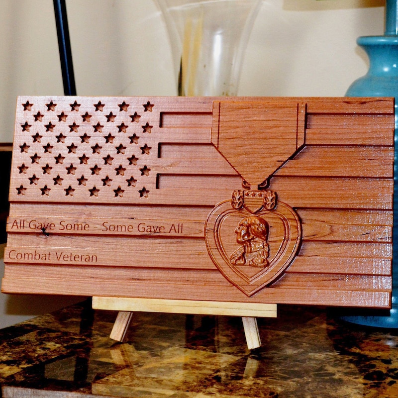 Purple Heart Medal Engraved - Etsy