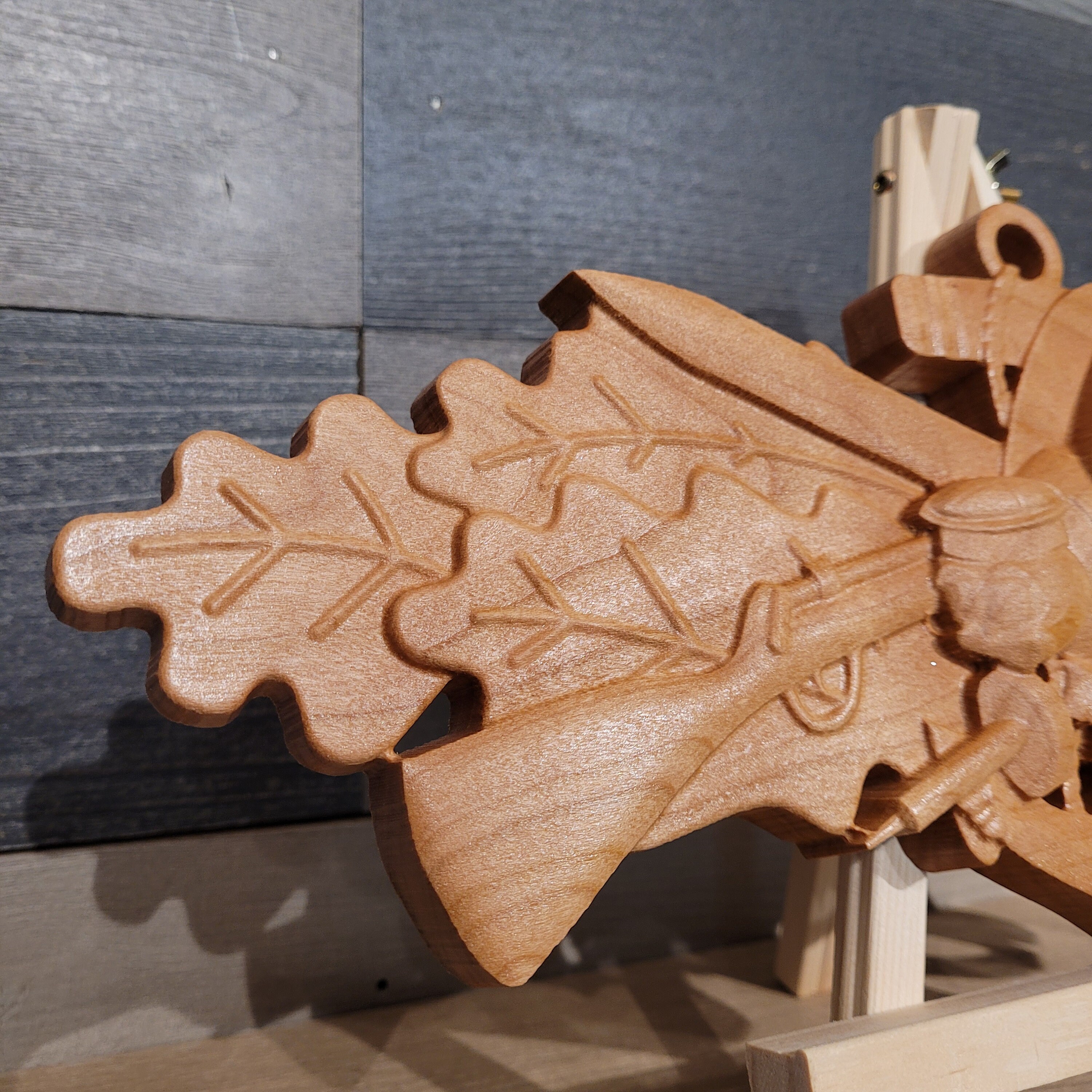 Navy Seabee Wood Carving, Specialist Insignia for Combat Warfare, 3D ...