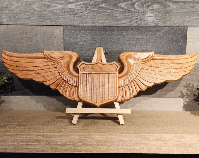 Pilot Wings Decal basic USAF Full Color, Pilot Badge, Pilot Wings ...