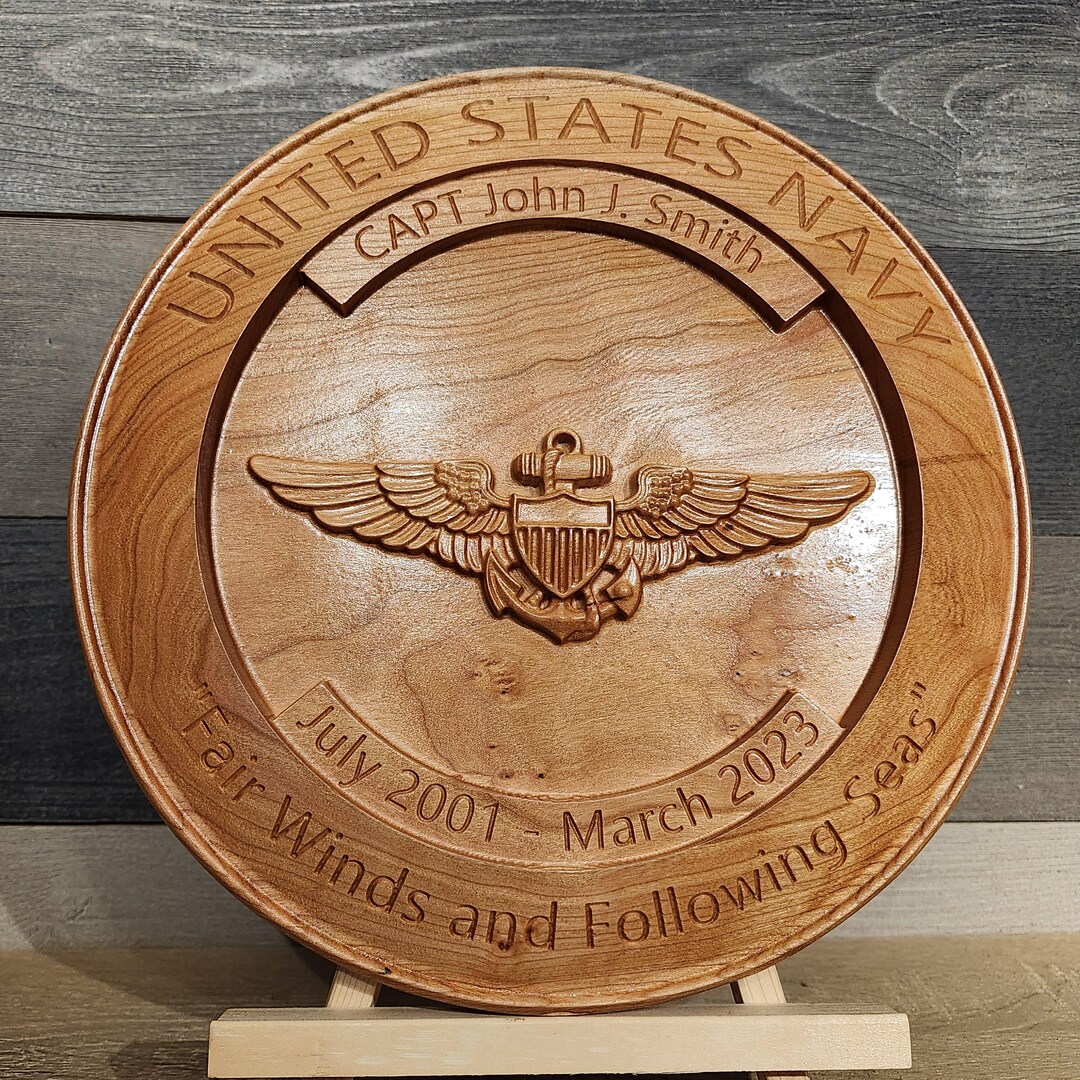 Naval Aviator Military Plaque, Personalized Gift, Retirement Gift ...