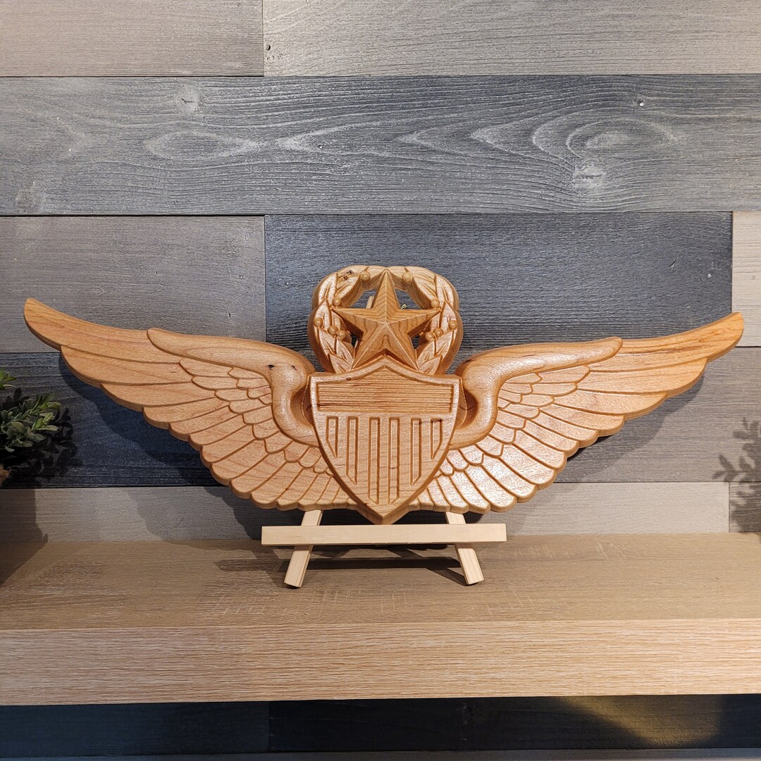 Army Aviation Master Wings, Aviator Insignia, 3D Carved Wall Decor ...