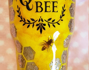 Bee tumbler | Etsy