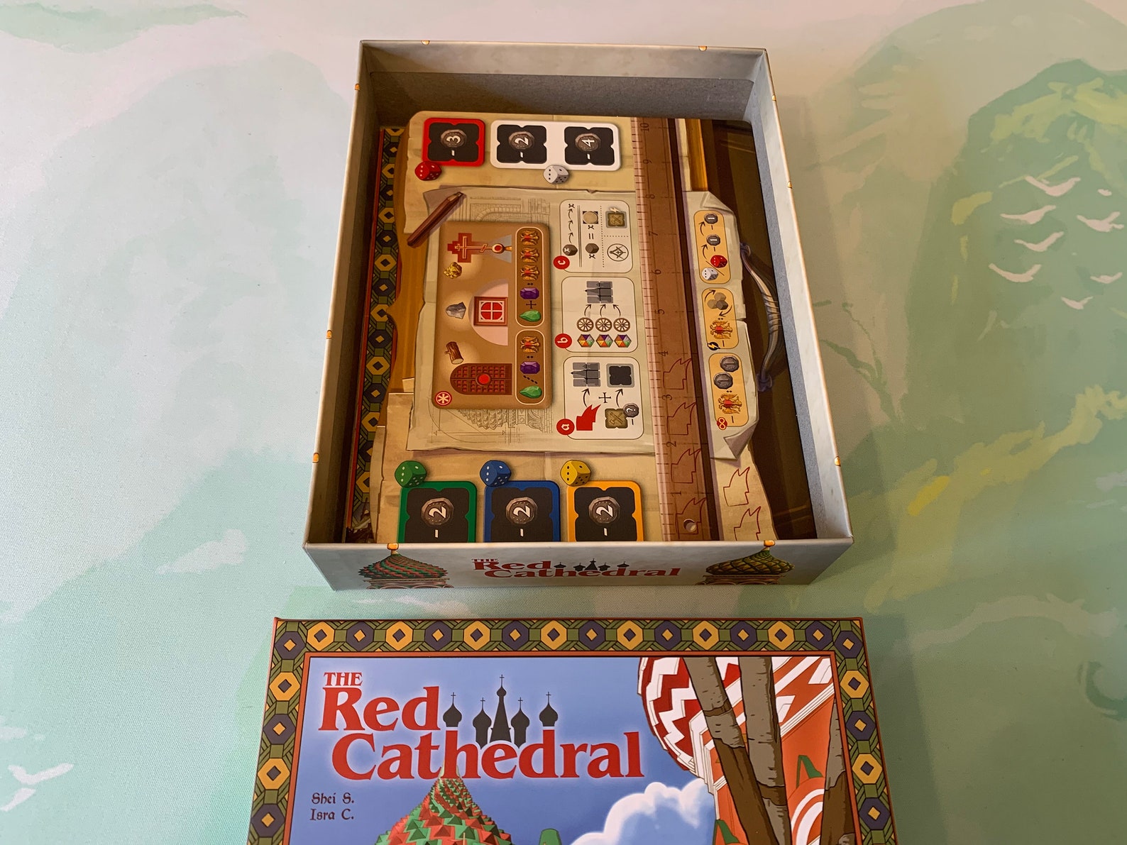 Red Cathedral Board Game Insert | Etsy