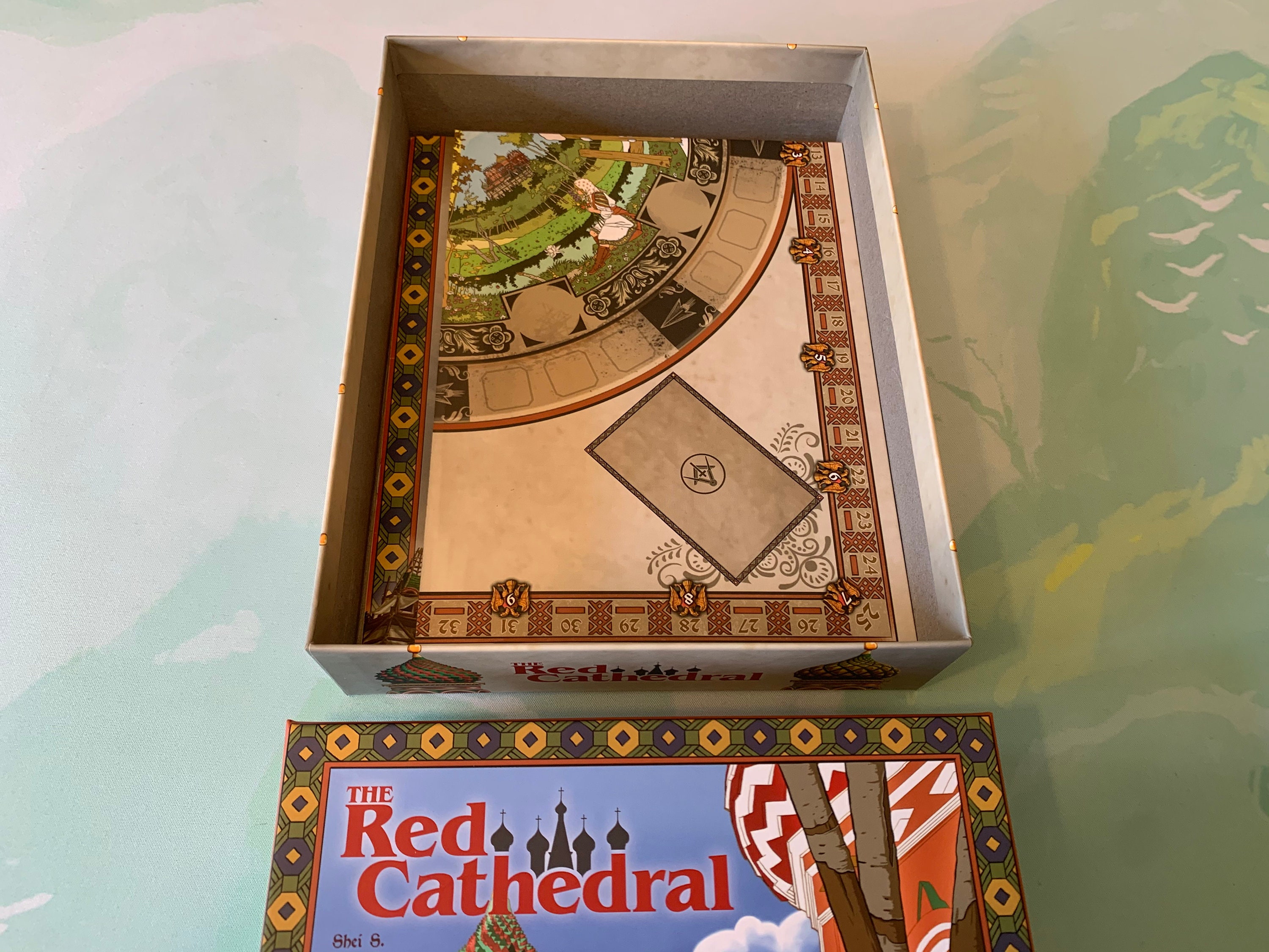 Red Cathedral Board Game Insert | Etsy