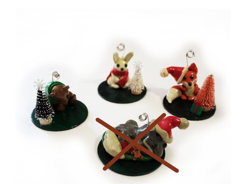 Three-inch Molding Clay Christmas Knick-knacks W/ Picture or - Etsy