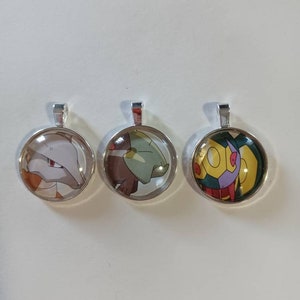 Homemade Video Game Character Necklace Set W/ Three Interchangeable ...