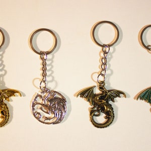 Homemade One Inch Dragon Keychains - Etsy