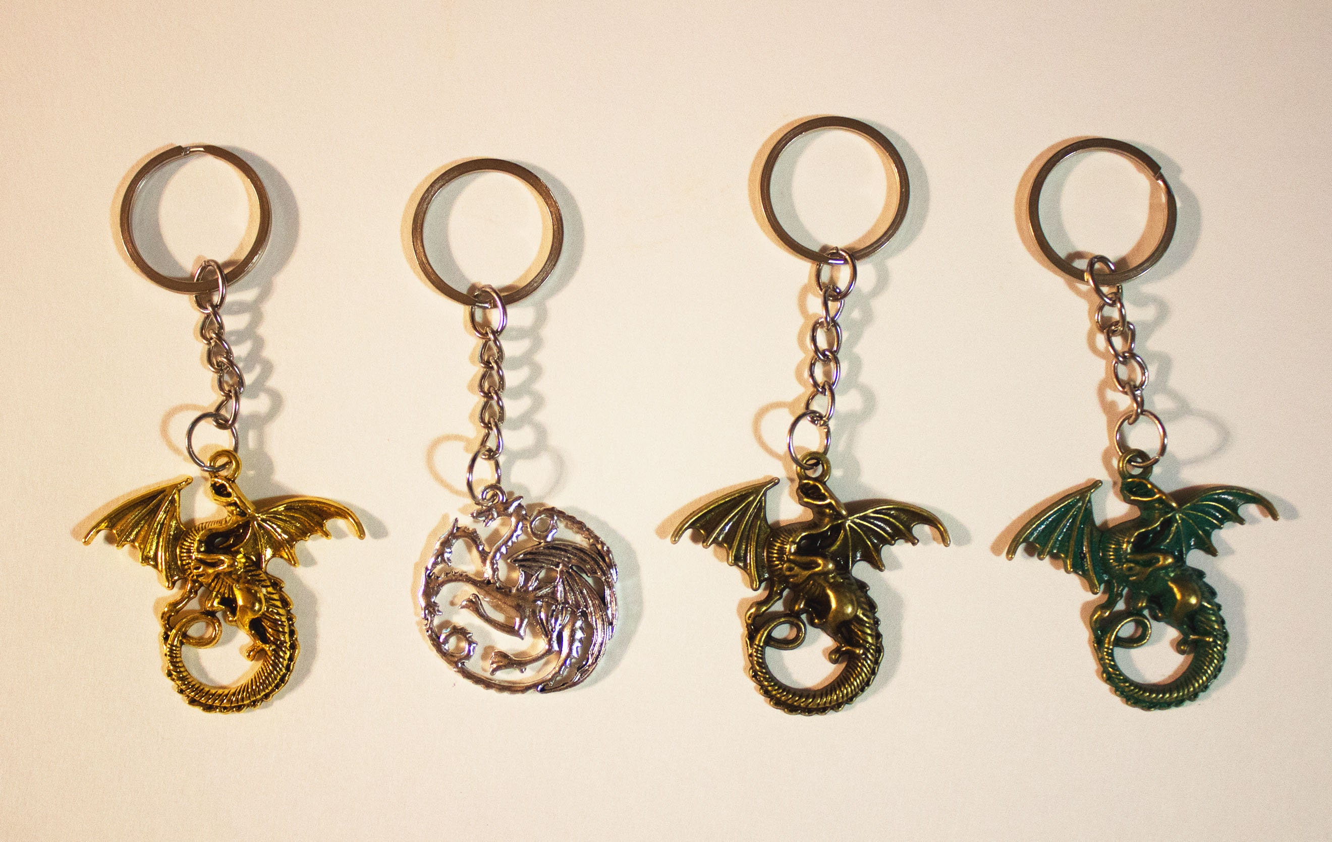 Homemade One Inch Dragon Keychains - Etsy