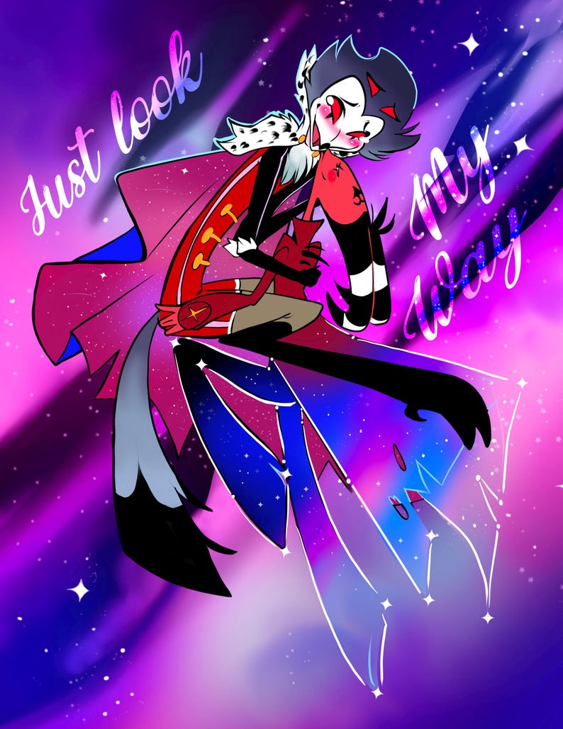 Stolas Themed - Helluva Boss Art Prints Collectives - Etsy