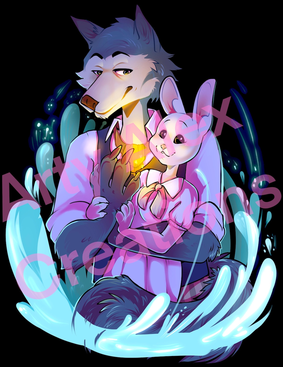 Beastars Haru X Legoshi Print - Etsy