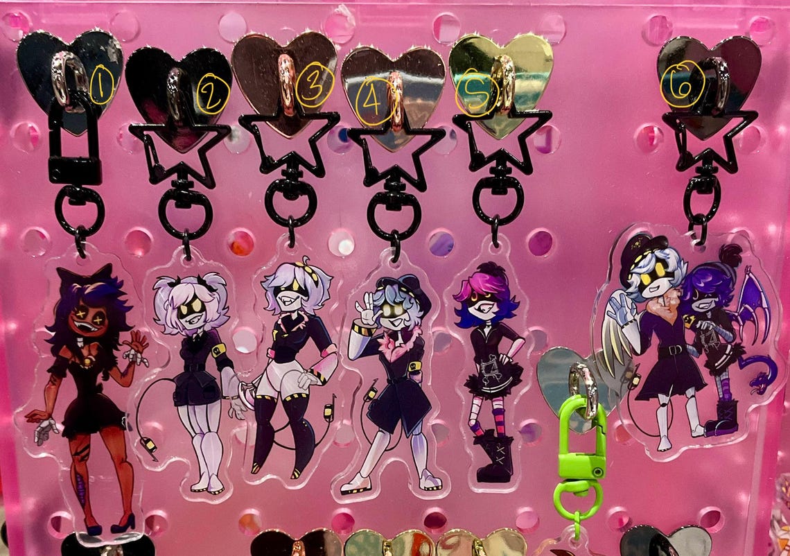 Glitch Murder Drones Acrylic Keychains - Etsy