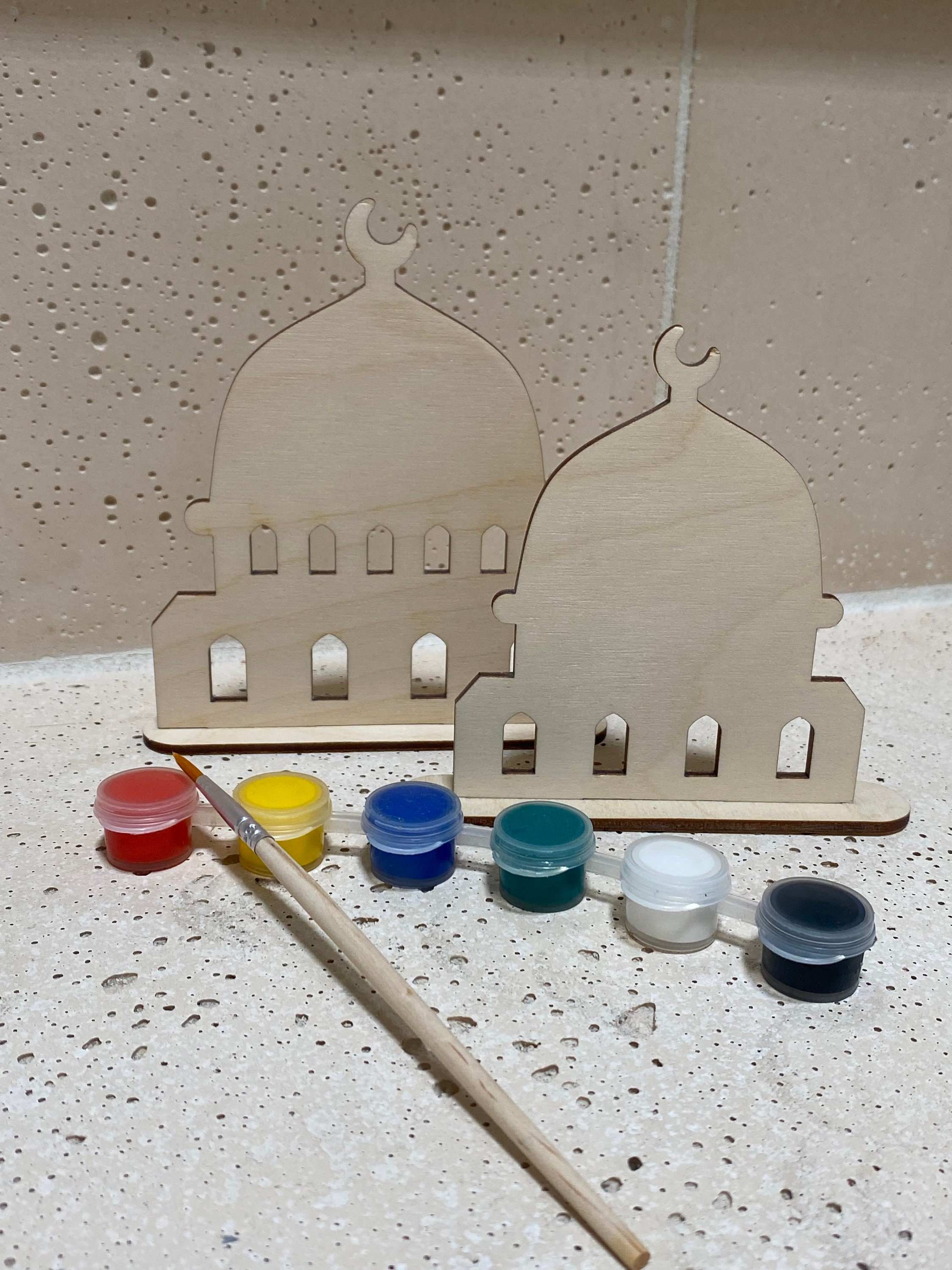 DIY Wood Ramadan/eid Mosque Mosque Wood Puzzle - Etsy