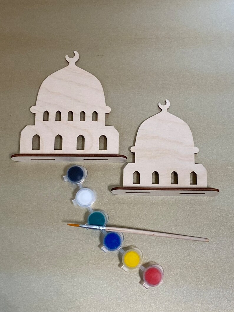DIY Wood Ramadan/eid Mosque Mosque Wood Puzzle - Etsy