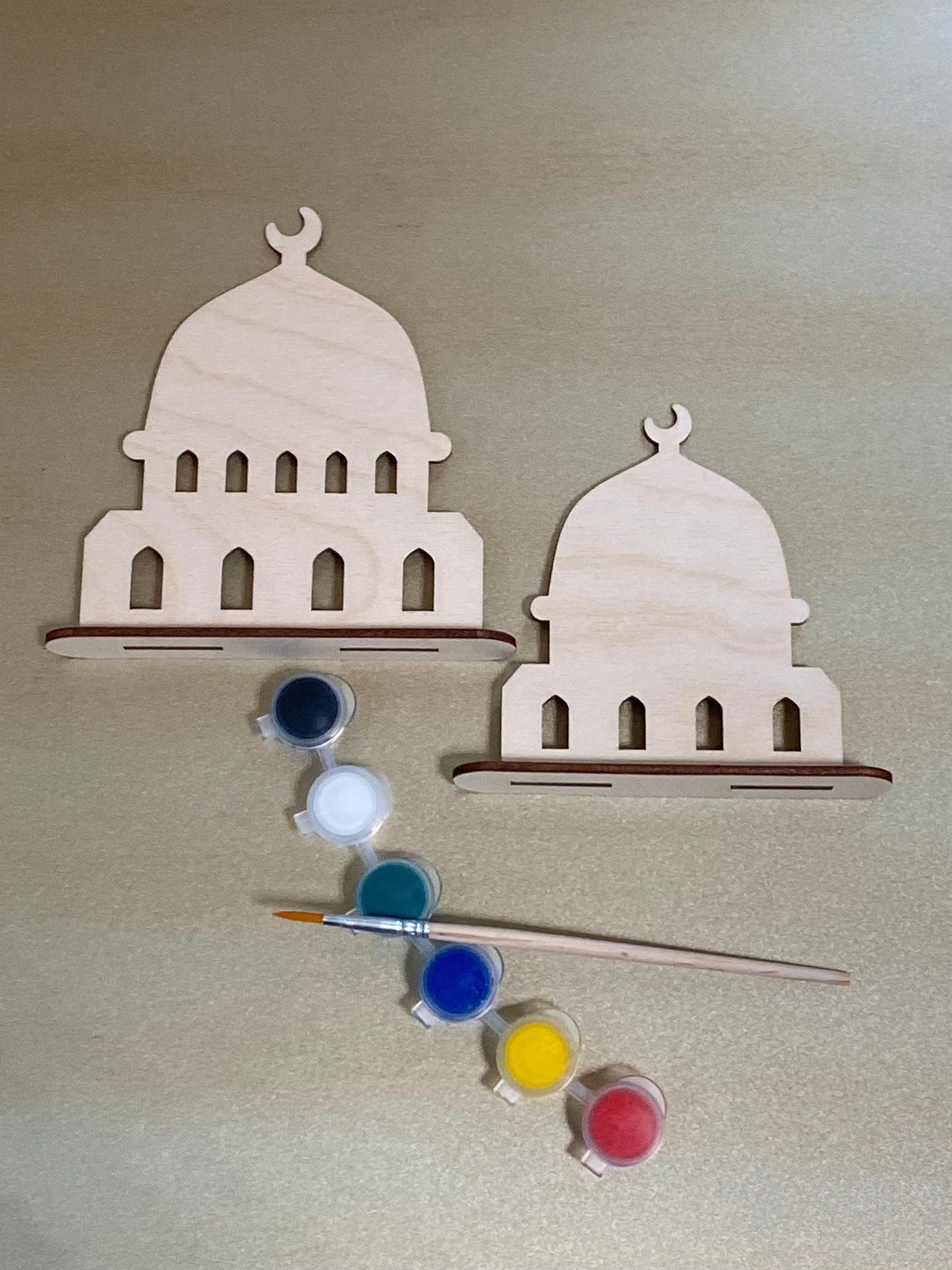 DIY Wood Ramadan/eid Mosque Mosque Wood Puzzle - Etsy