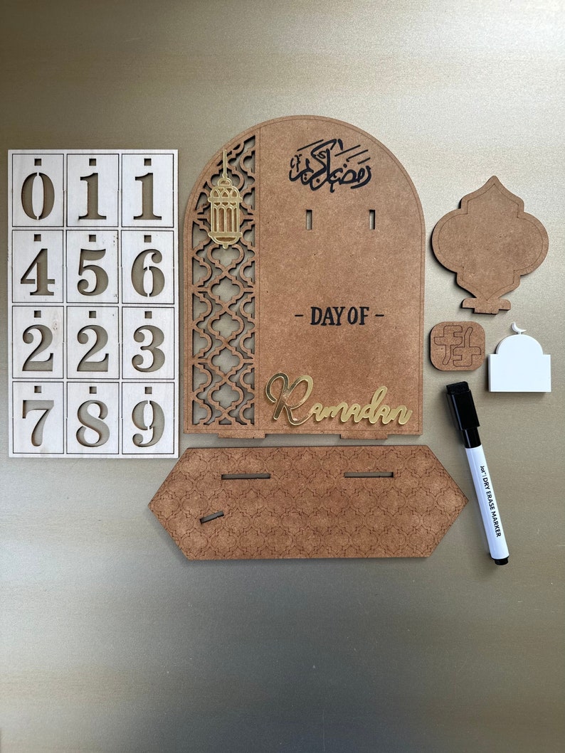 Wooden Ramadan Calendar, 30days Til Eid, Countdown to Eid - Etsy