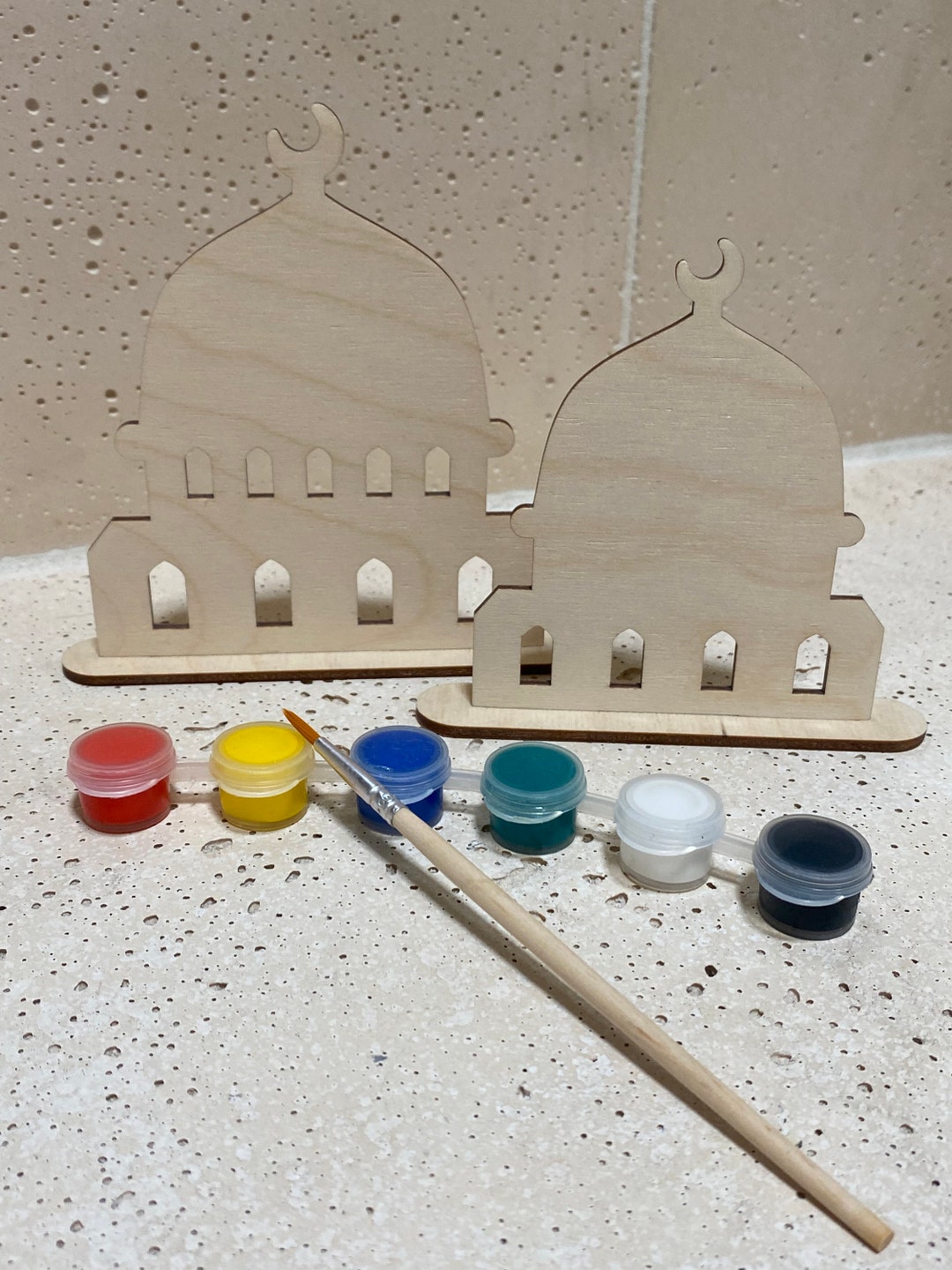 DIY Wood Ramadan/eid Mosque Mosque Wood Puzzle - Etsy