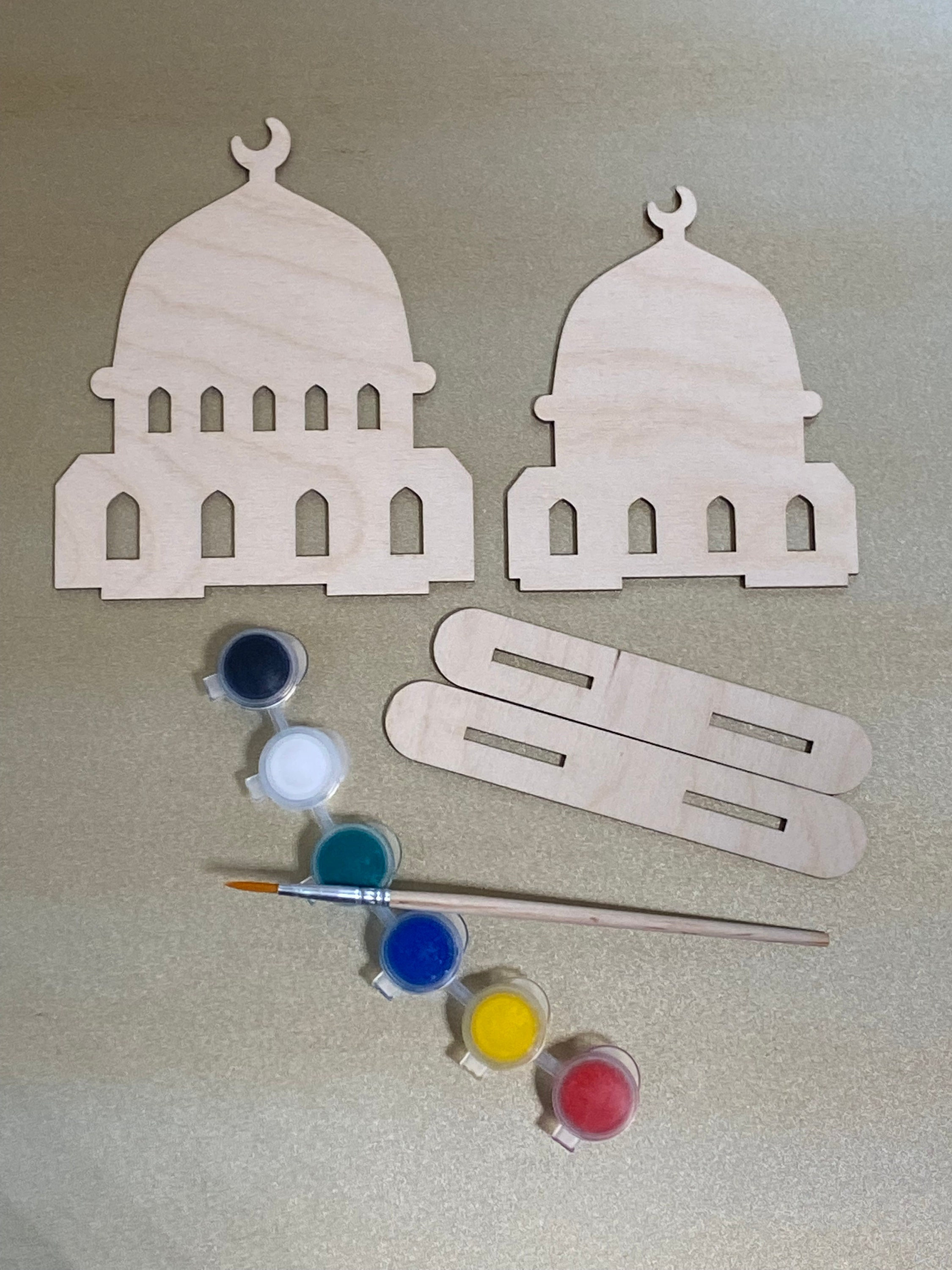 DIY Wood Ramadan/eid Mosque Mosque Wood Puzzle - Etsy