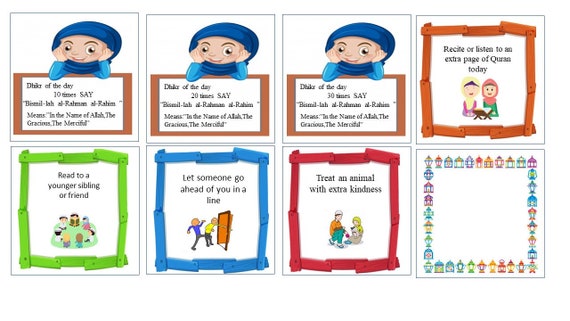 31 Ramadan Activity Cards | Etsy