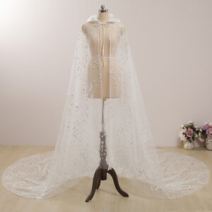 Sparkle Star Moon Bridal Cloak: Silver Shimmer Celestial Wedding Cape ...
