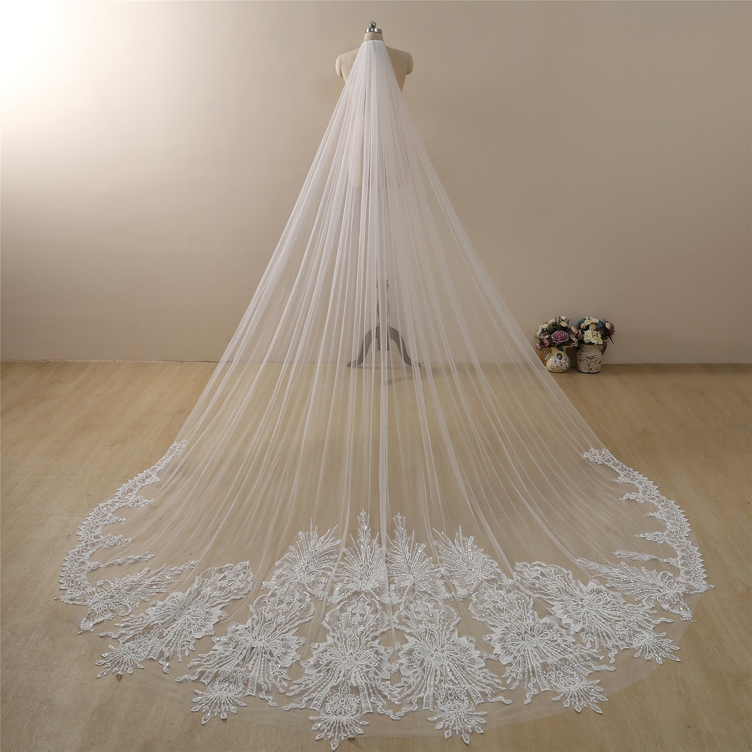 Cathedral/chapel/floor Length Veil,bridal Veil,wedding Veil Long ...