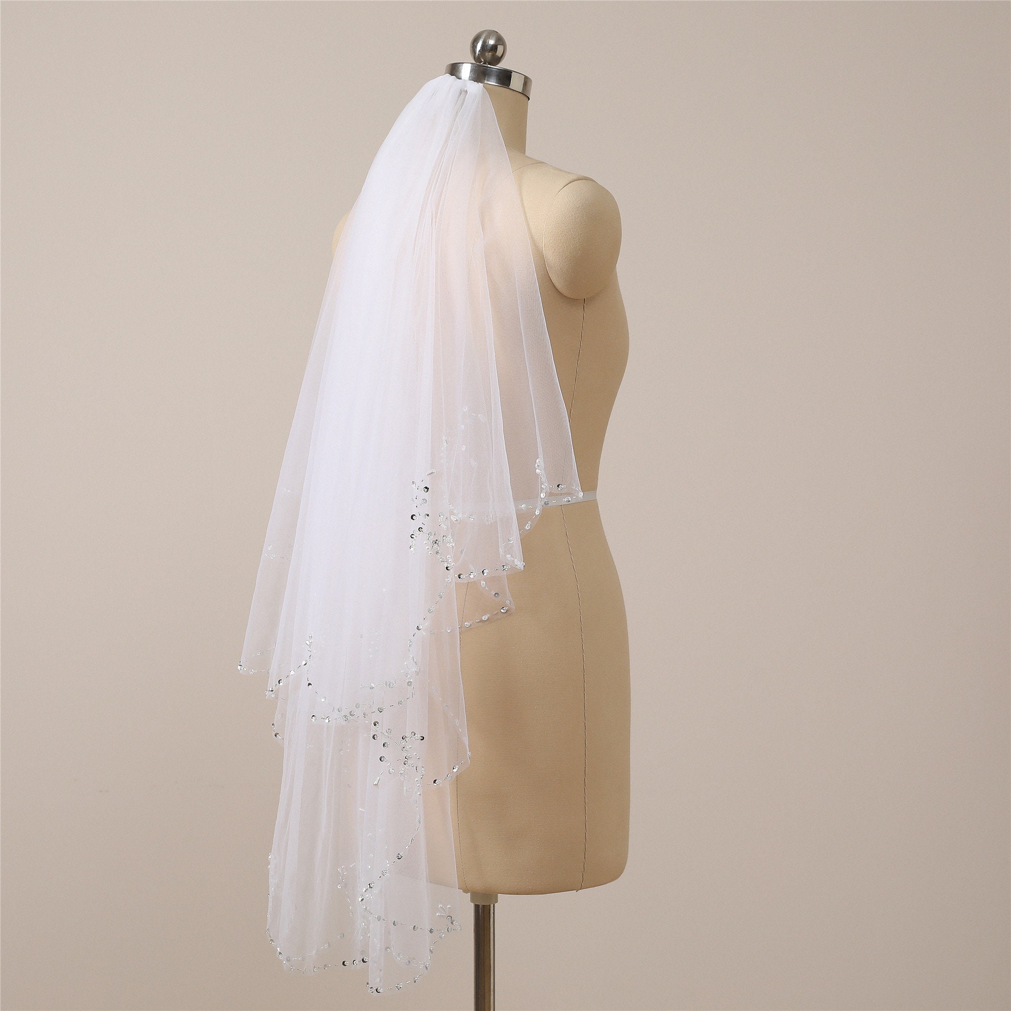 Wedding Veils With Bling