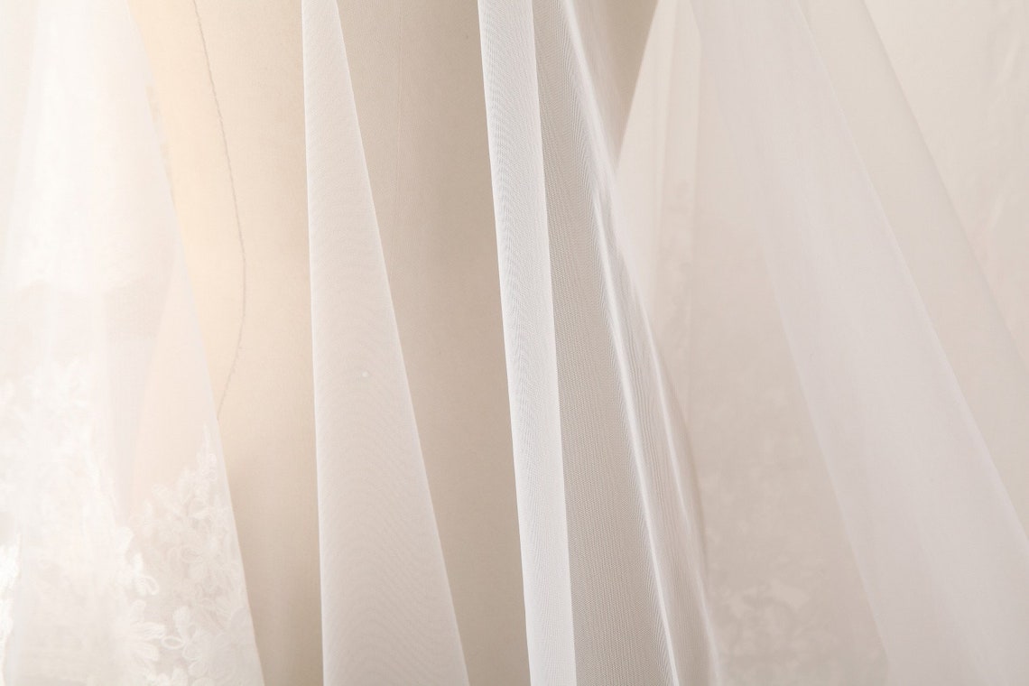 Ivory Lace Wedding Veil Cathedral Wedding Veil White Bridal - Etsy