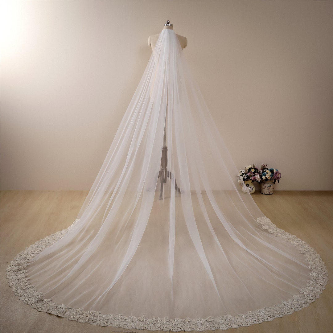 Bridal Veil,veil Wedding,wedding Veil Cathedral,lace Veil,wedding Veil ...