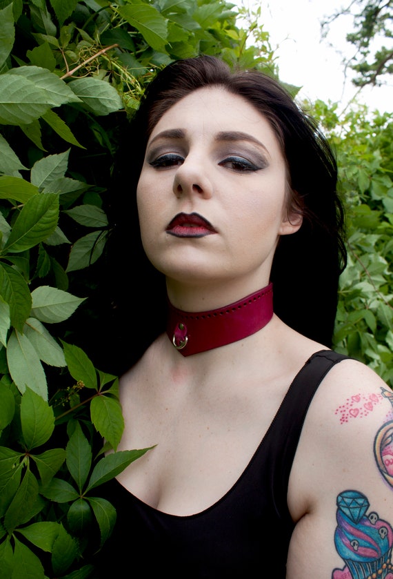 Collared Other Than Black Red Is Is Her Bdsm651