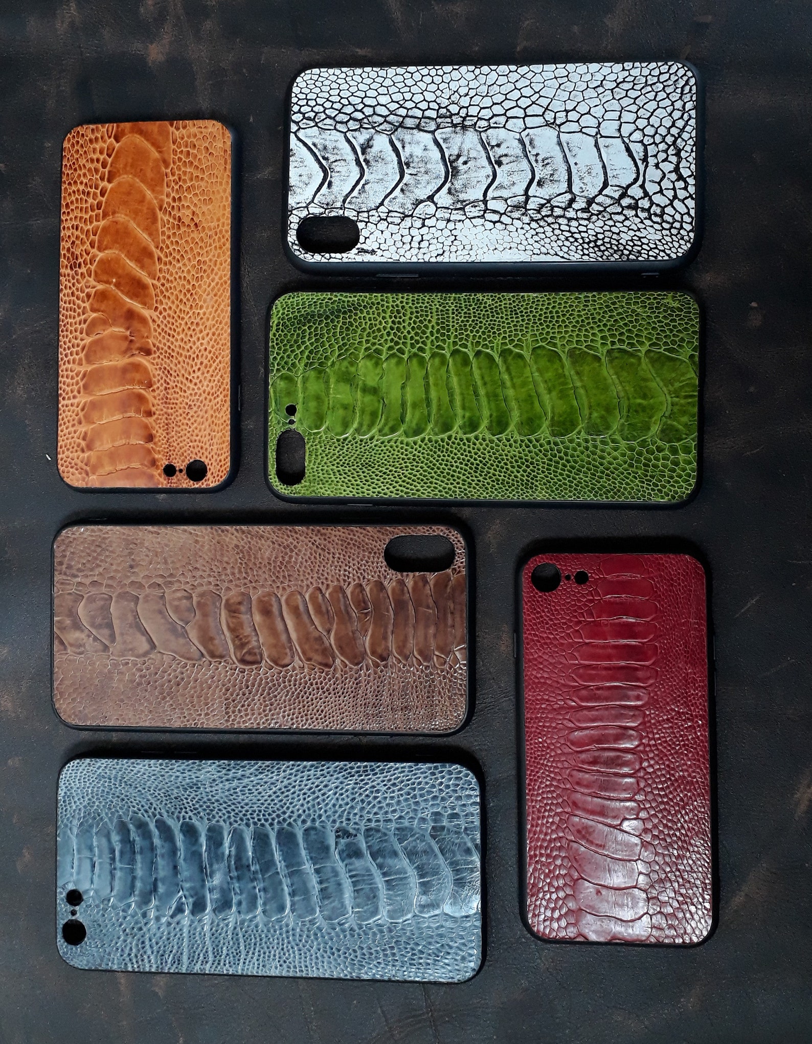 Ostrich Leg Leathers Kango Tabac Color - Etsy