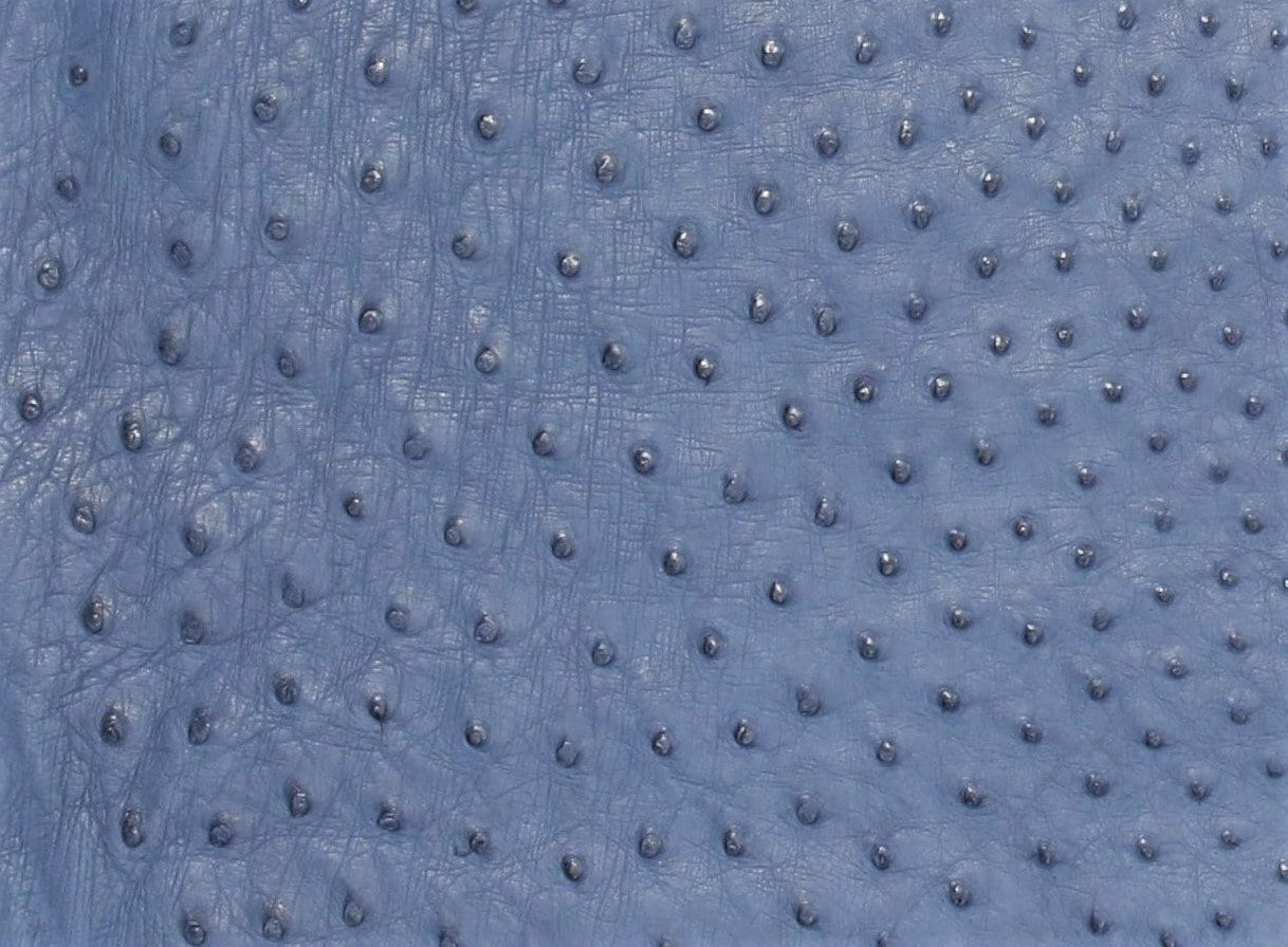 Ostrich Hide Leather Blue Jean Color Vintage %100 Genuine - Etsy