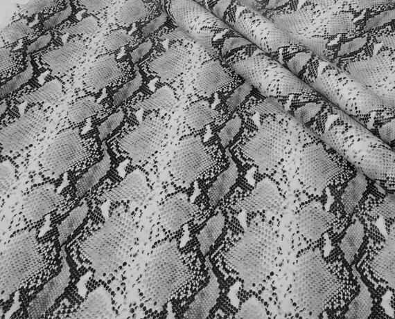 Snakeskin Lamb Leather White Color %100 Genuine Natural - Etsy