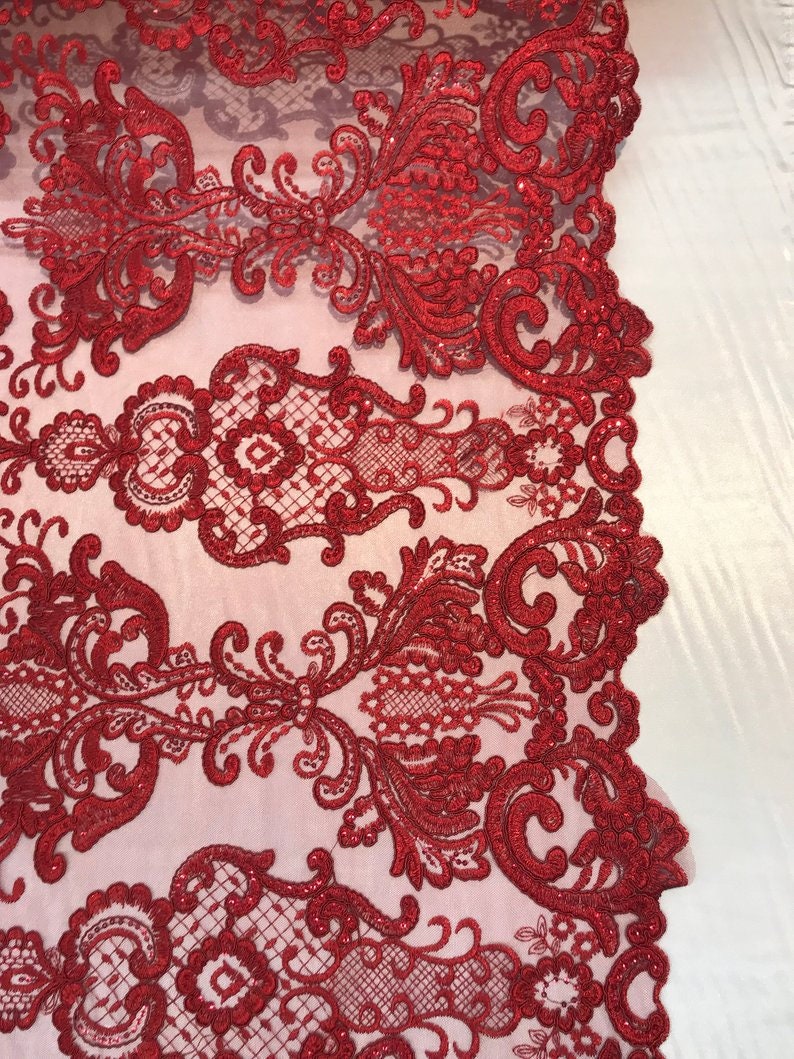 2019 Handmade Italian Design Mesh Lace Fabric Sold by the | Etsy
