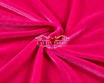 French pink Stretch Velvet Spandex 4 Way Stretch Velvet - Etsy
