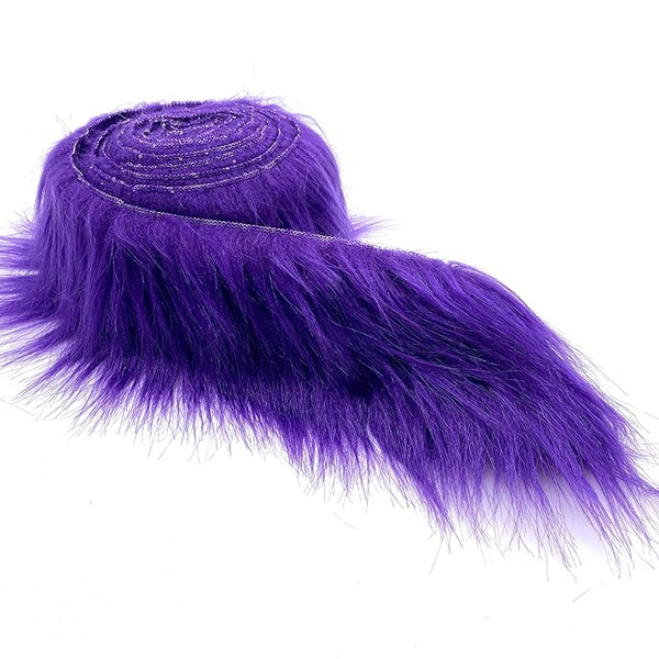Purple Long Faux Fur Strip - Etsy