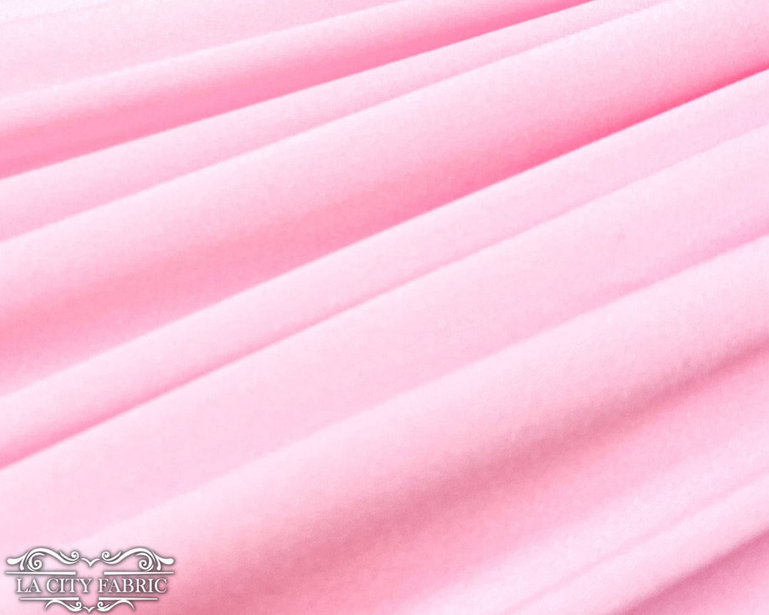 Light Pink Shiny 4 Way Stretch Nylon Spandex Fabric by the Yard | 58 ...