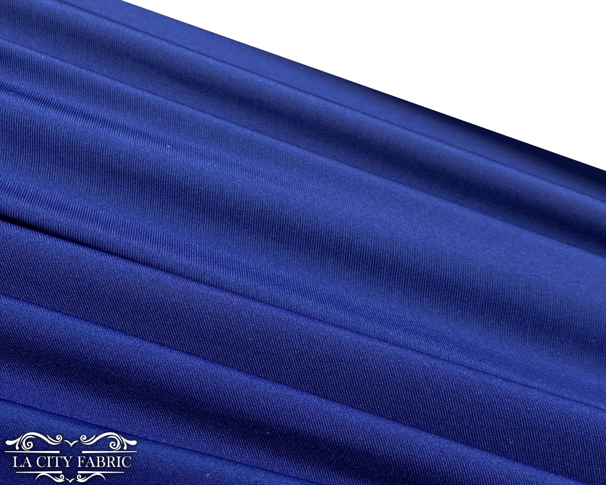 Royal Blue Shiny 4 Way Stretch Nylon Spandex Fabric by the - Etsy