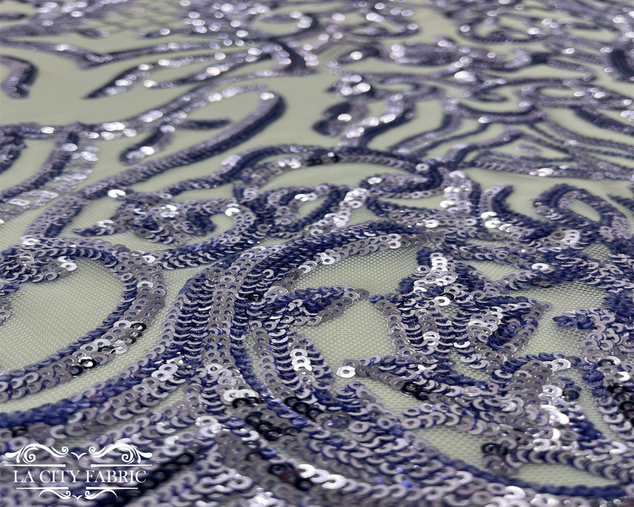 4 Way Stretch Sequin Fabric by the Yard Embroidery Lace | Etsy