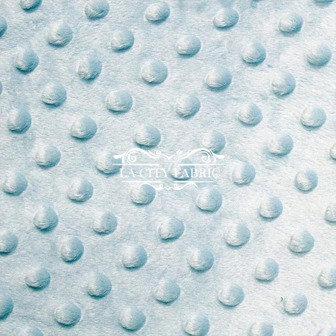 New Baby Blue Minky Fabric by the Yard / 4 Way Stretch Minky Fabric ...