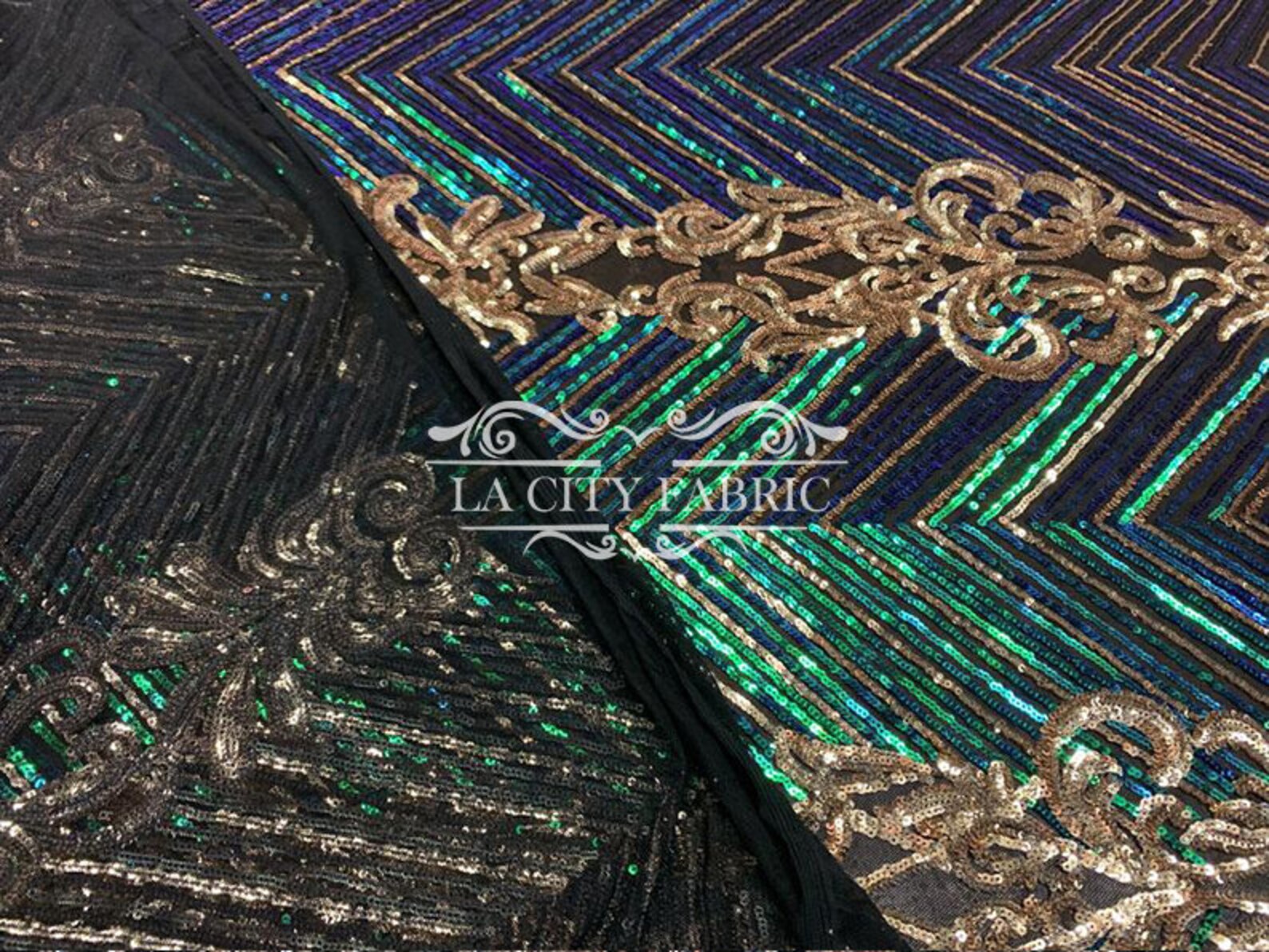 Geometric Stretch Sequin Fabric by the Yard /embroidered Lace - Etsy