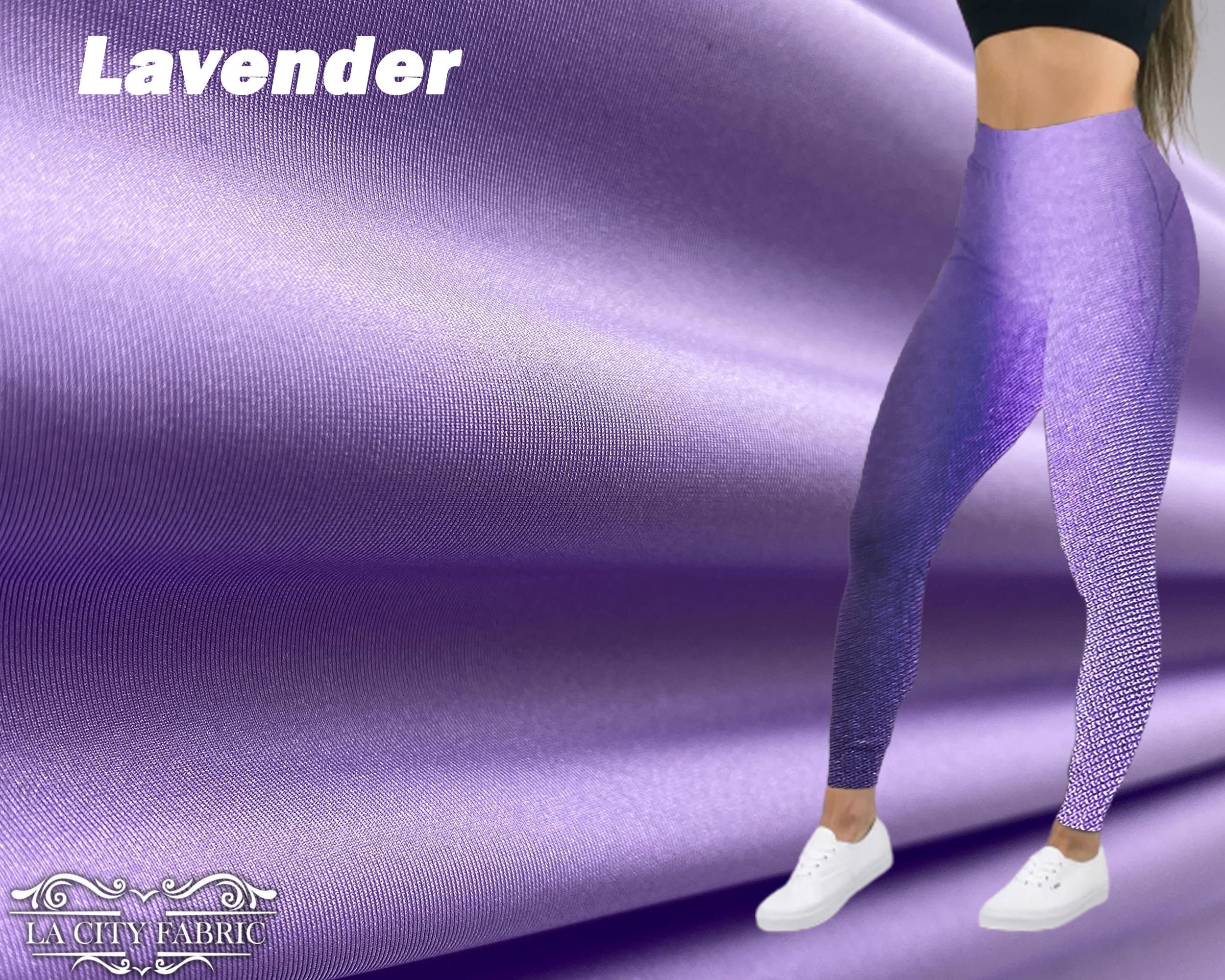 Lavender Shiny 4 Way Stretch Nylon Spandex Fabric by the Yard | 58 ...