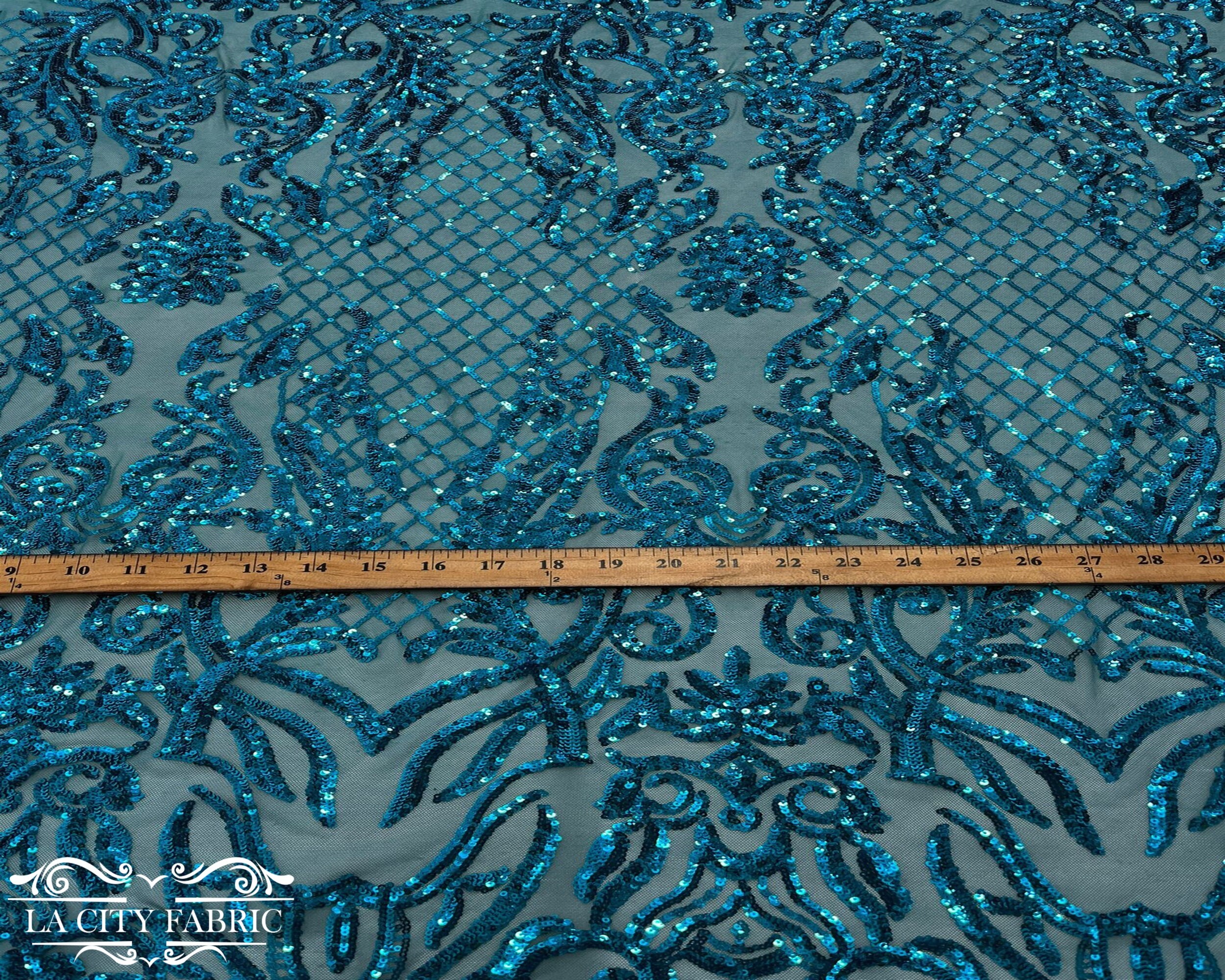 4 Way Stretch Sequin Fabric by the Yard Embroidery Lace - Etsy