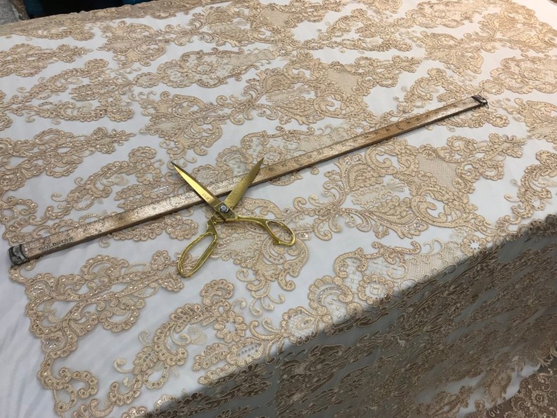 2019 Handmade Italian Design Mesh Lace Fabric Sold By The | Etsy