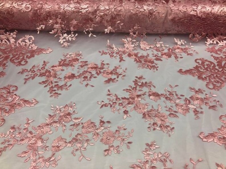 2 Way Stretch Mesh Lace Flower/floral Handmade Mesh Lace | Etsy