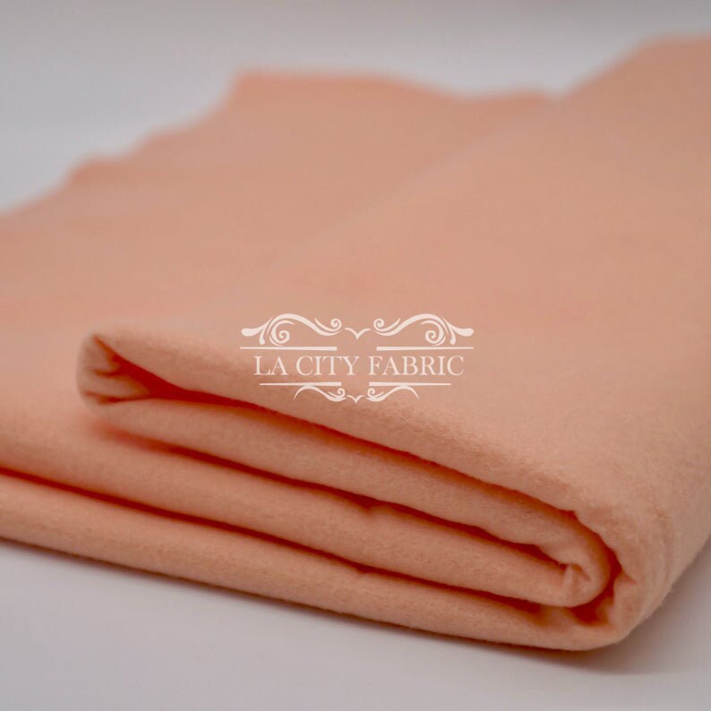 Peach Acrylic Felt Fabric 72 Wide_ Felt Fabric Material - Etsy