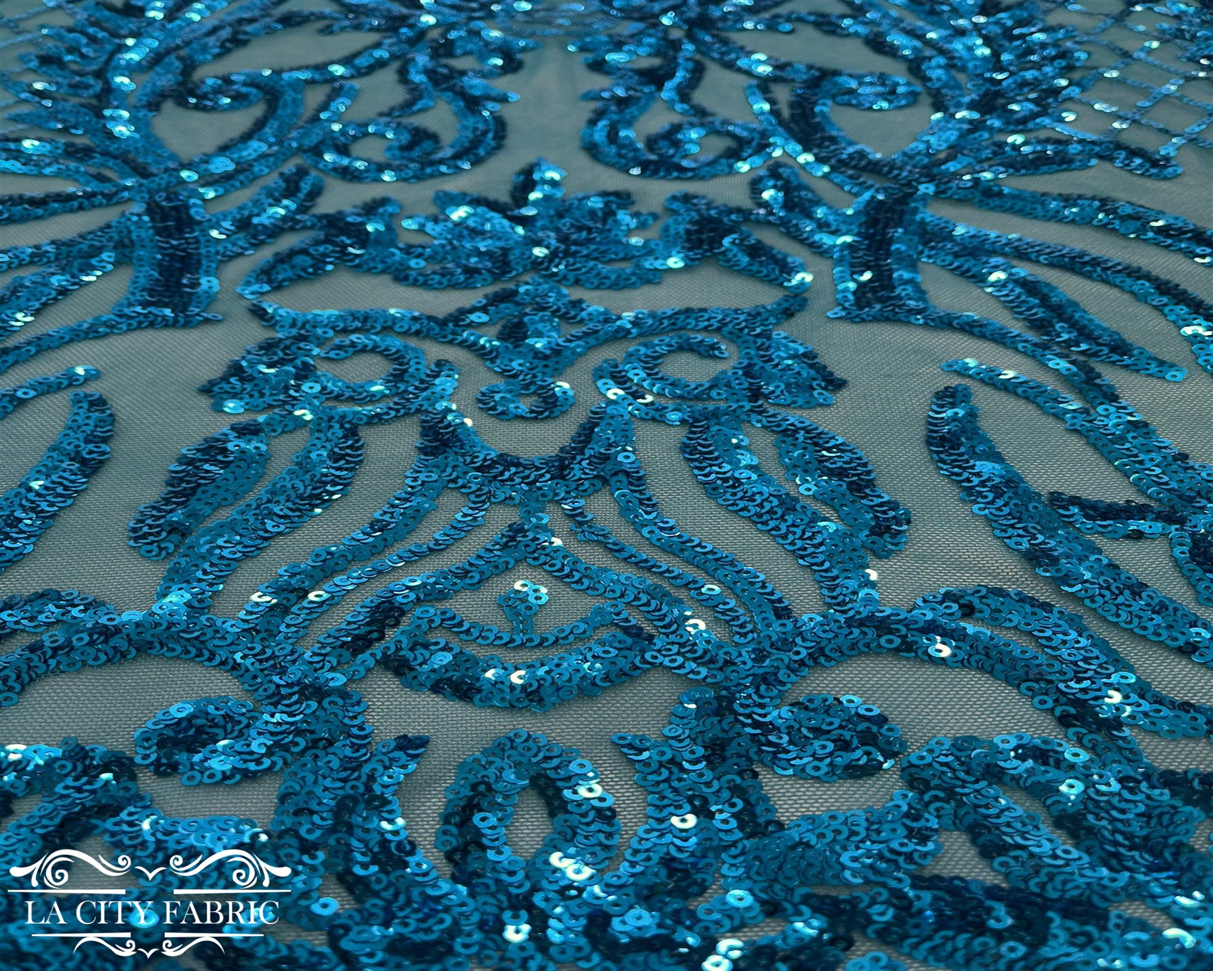 4 Way Stretch Sequin Fabric by the Yard Embroidery Lace - Etsy